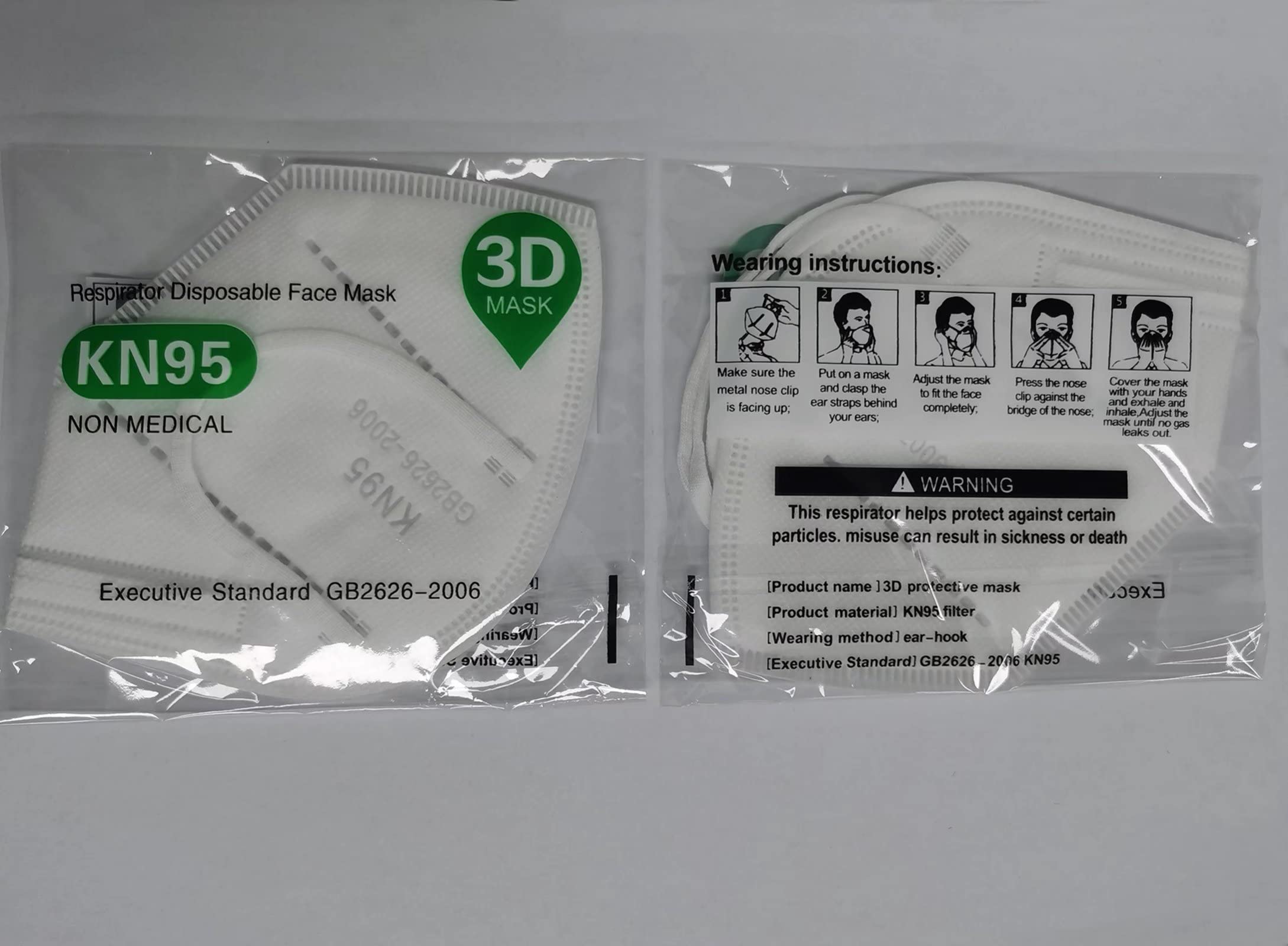 Breathable 5-Layer Disposable KN95 Face Masks Respirator Cup Dust Safety Protection Mask Pink 20pcs