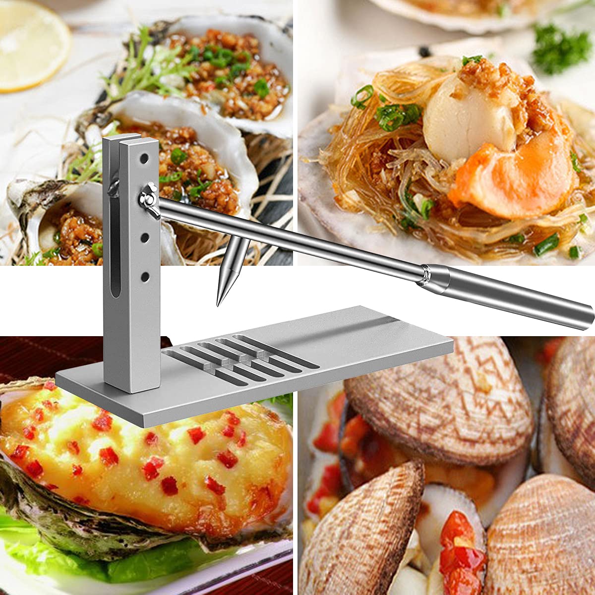 BIUWING Oyster Shucker Machine, Oyster Clam Opener Tool Set, Oyster Opener Machine (Upgraded)