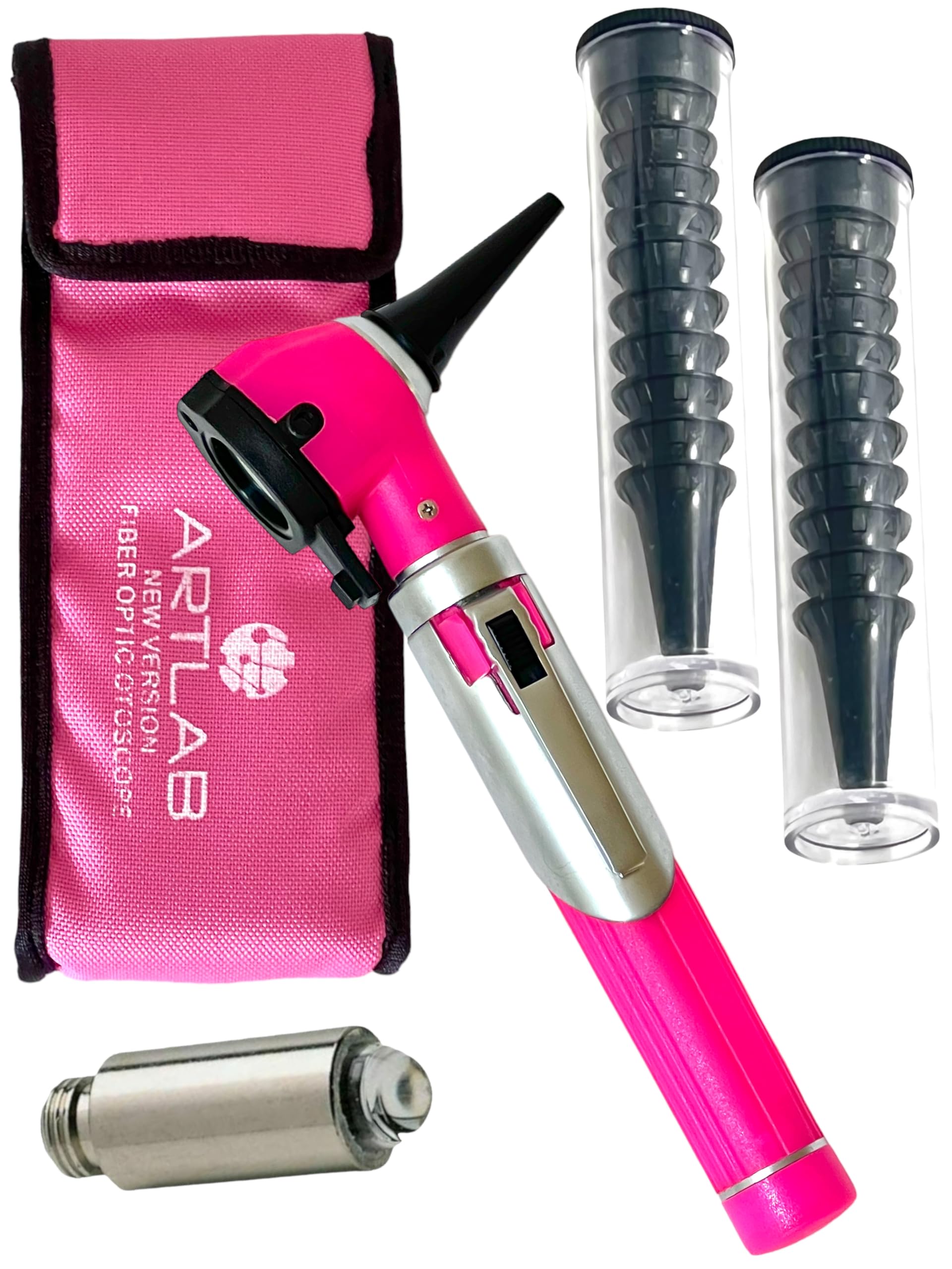 Artlab-Otoscope - Ear Otoscope with Light, Ear Infection Detector -Mini Otoscope Set Pocket Ear Scope Set for Students Nurse Children Adults Pets Home use (Green)