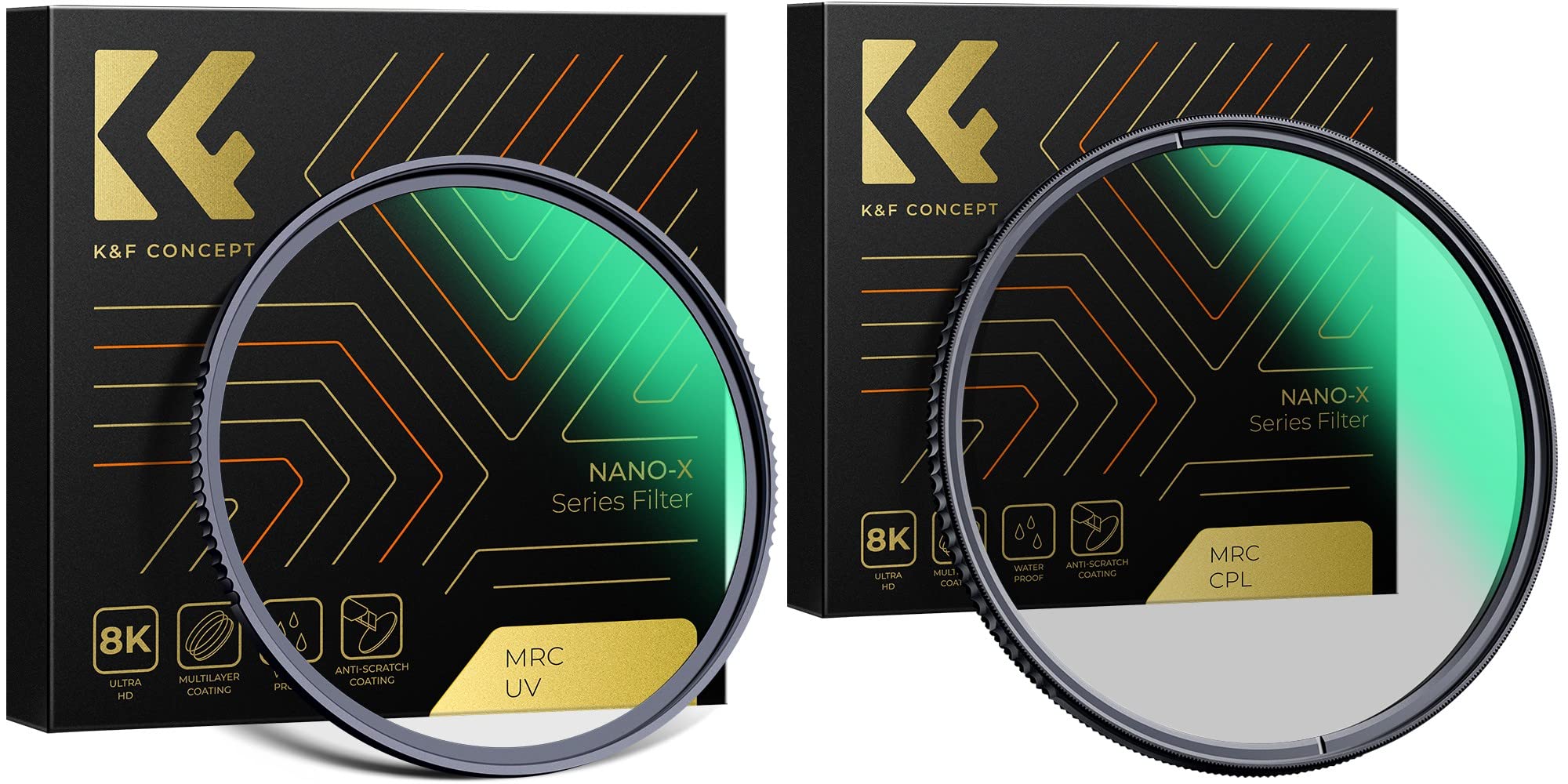 82mm MCUV & CPL Lens Filters Kit (2 Pcs) with 28 Multi-Layer Coated (Nano-X Series)