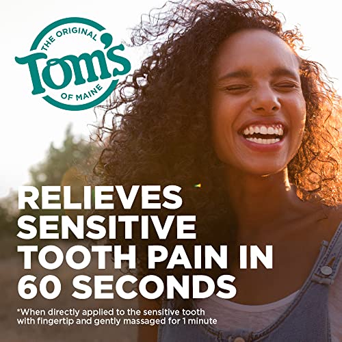 Tom's of Maine Fluoride-Free Rapid Relief Sensitive Toothpaste, Fresh Mint, 4 oz. 3-Pack (Packaging May Vary)
