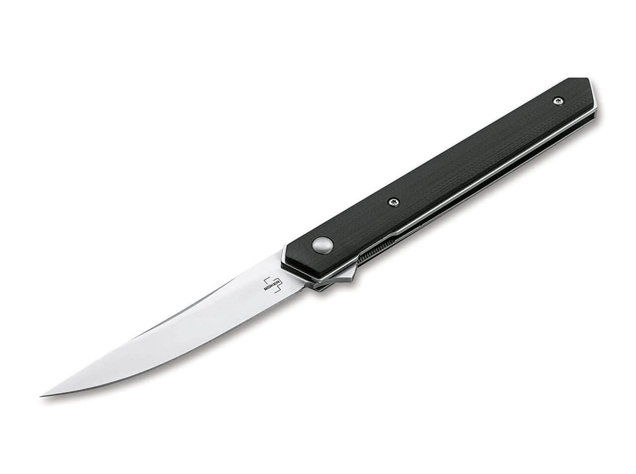 BĂKER PLUS Kwaiken Air - Minimalist and Ultra Light Weight EDC Pocket Knife, G10, Titanium, Cocobolo Handles, Designed by Lucas Burnley (G10)
