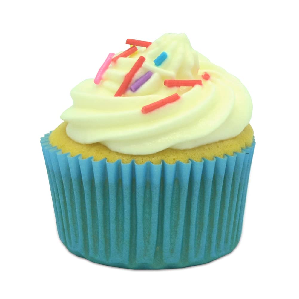 Bakehope Standard Baking Cups, Classic Blue Greaseproof Festive Cupcake Liners, 150-Count