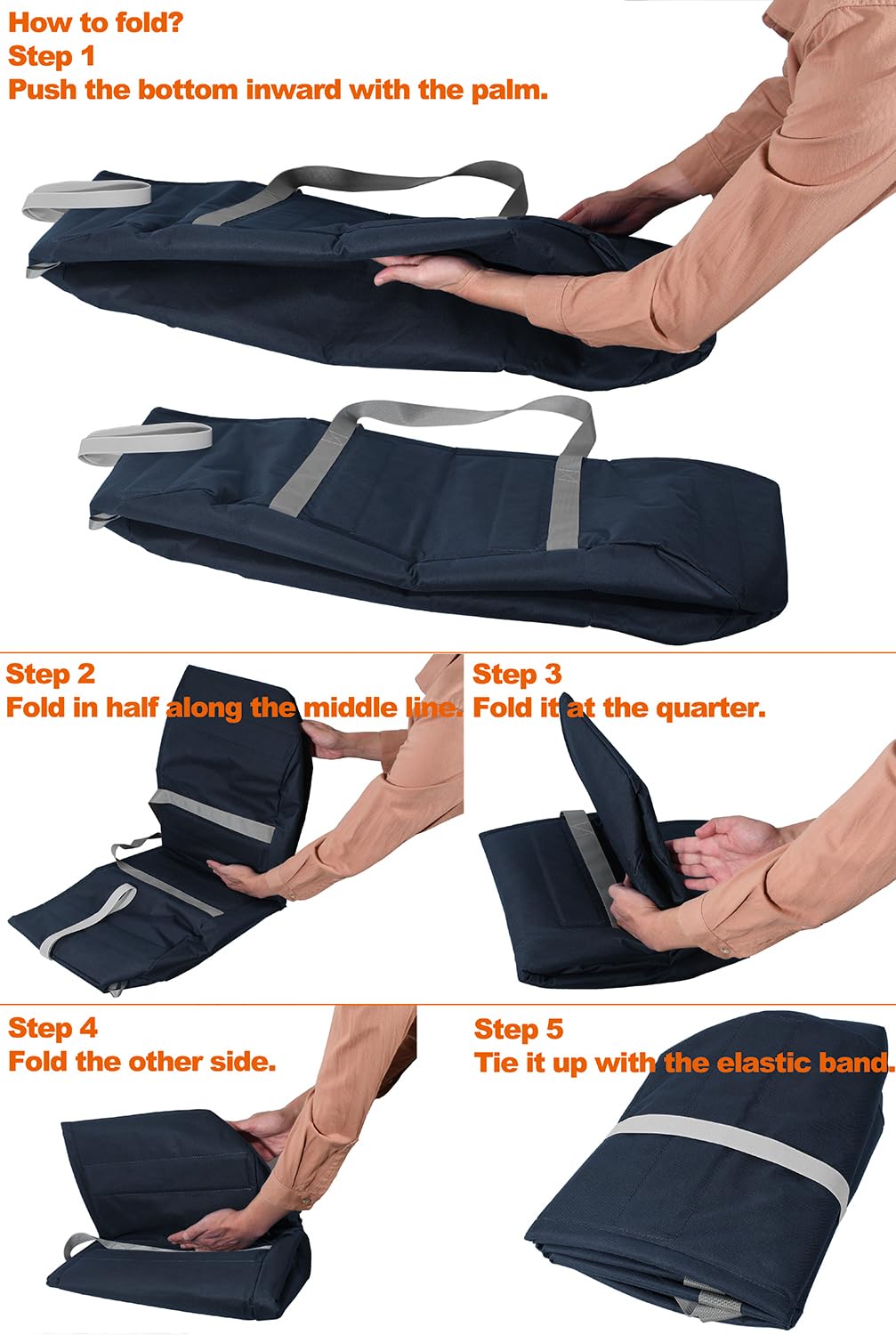 Foldable Laundry Basket 98.8L Waterproof Oxford Cloth Collapsible Laundry Basket with Plastic Supports on the Bag Opening and Sides - Black