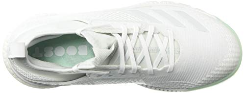 adidas Women's Crazyflight X 2 Mid Volleyball Shoe, White/Blue Tint/Clear Mint, 14 M US