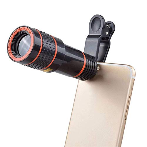 Cell Phone Camera Lens Kit, Universal Monocular Telescope, Telephoto Zoom Camera Mobile Smartphone Lens,Mount for Most Smartphone 8X 12X 14X