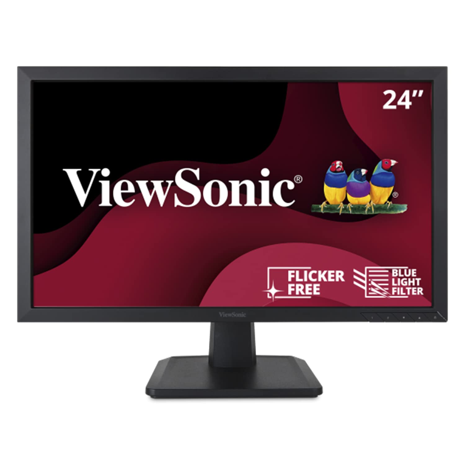ViewSonic VA2452SM 24" 1080p LED Monitor DisplayPort, DVI, VGA (Renewed)