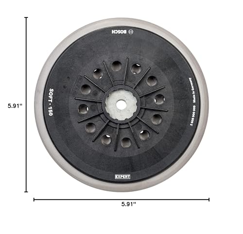 Bosch Professional 1x Expert Multihole Backing Pad for Bosch (Version soft, Ø 150 mm, Accessories Random Orbital Sander)