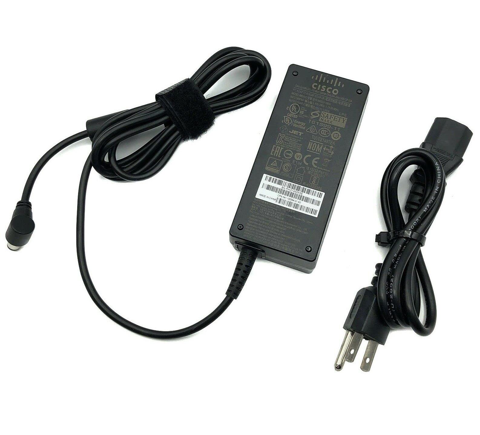 Genuine AM50U-480A 48V 1.042A 50W AC/DC Adapter Compatible with Cisco Aironet AP2800 2800 e i 2802e AP3800 3800 3800i 3802e AP3802E 2802 3802 AP CIUS-MS-HS Media Station 44-57V 1A 48VDC Power Supply