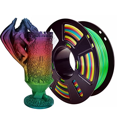 Stronghero3D PETG 3D Printer Filament 1.75mm Rainbow 1kg for Anet Creality Ender3 Prusa