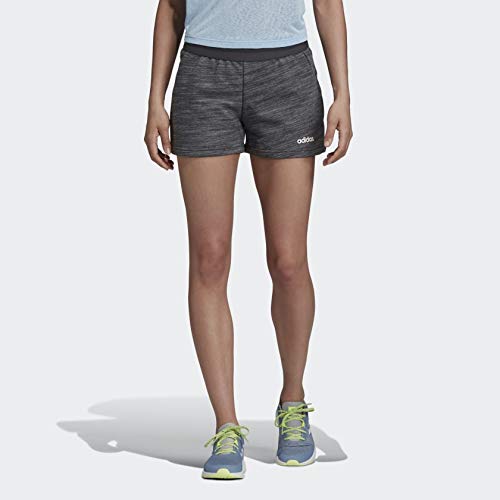 adidas Women's Xpressive Training Shorts, Dark Grey Heather/White, X-Large