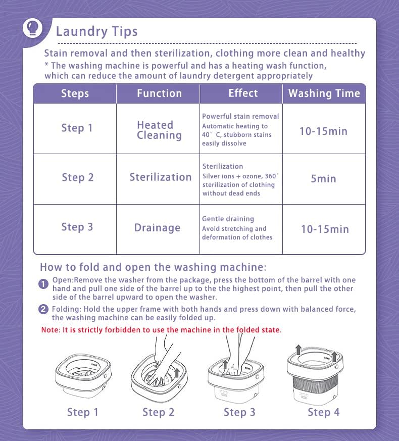 AFGSsm 8L Portable Washing Machine, Portable washer, mini washer with Soft Spin Dry for Apartments, Dormitories, Camping,RV(Green)
