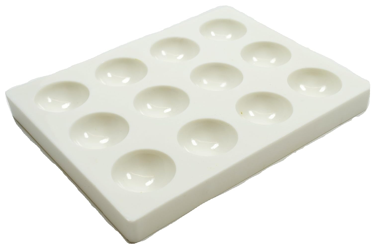 EISCO Spot Plate, 12 Wells - 4.6"L x 3.5"W x 0.4"H - Polyethylene Plastic