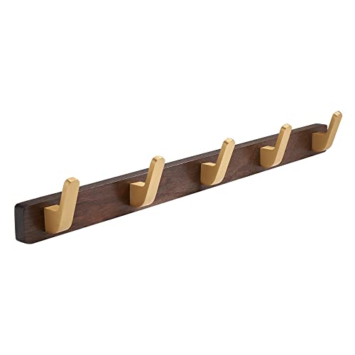 ARZARF Coat Rack Wall Mount Wall Mounted Coat Rack Multi Hook Metal Wall Mount Retro with Screws for Home Kitchen Bathroom Bedroom Corridor Wall Hooks (Color : 5 Hooks)