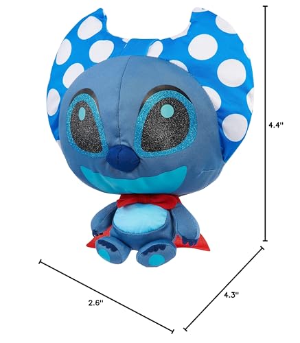 Disney Doorables Puffables Plush Stitch, 10-inch Collectible Plush Featuring Glitter Eyes, Styles May Vary, Kids Toys for Ages 3 Up by Just Play