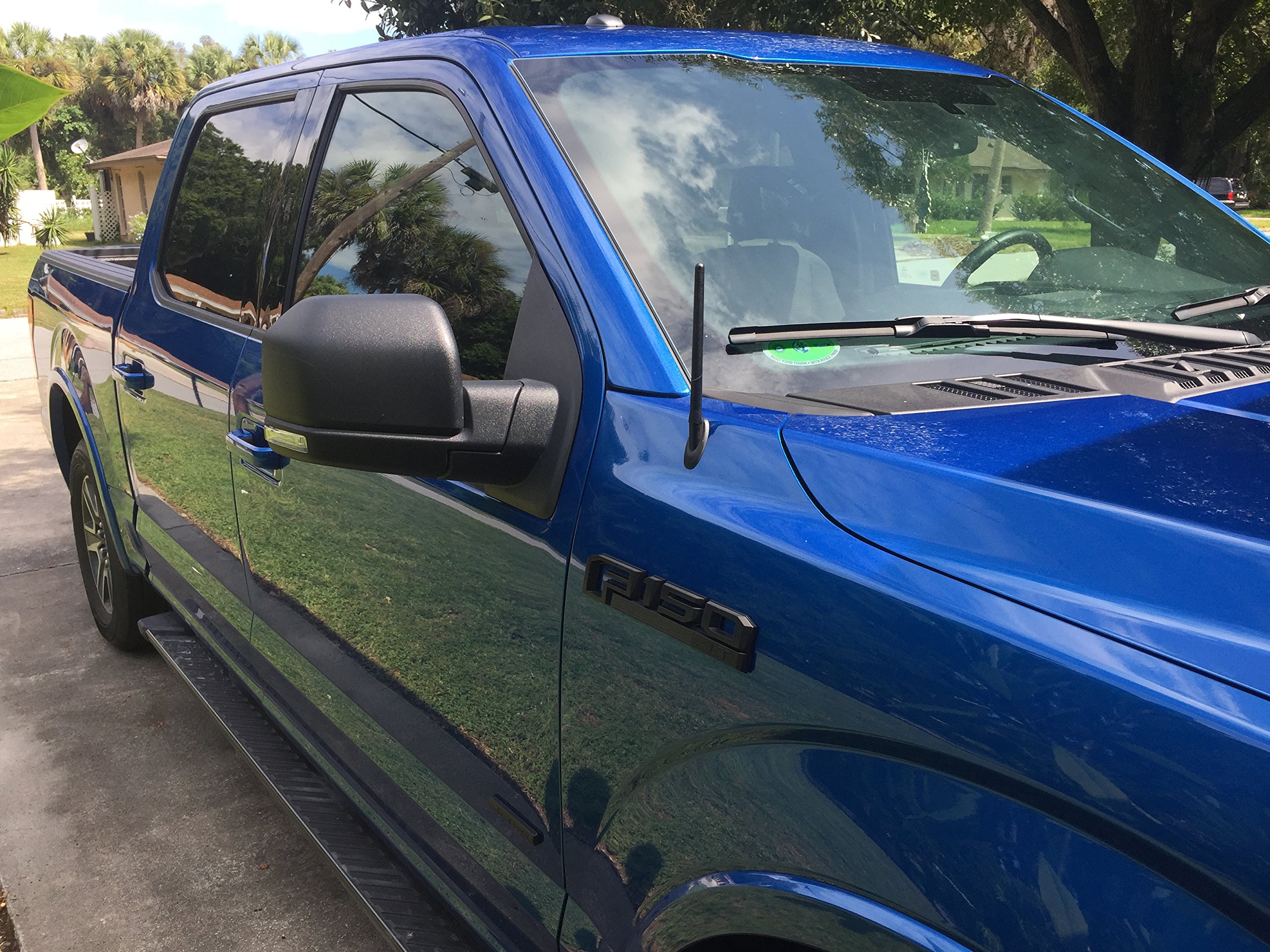 AntennaMastsRus - The Original 6 3/4 Inch is Compatible with Ford F-350 Super Duty (2017-2024) - Car Wash Proof Short Rubber Antenna - Internal Copper Coil - Premium Reception - German Engineered