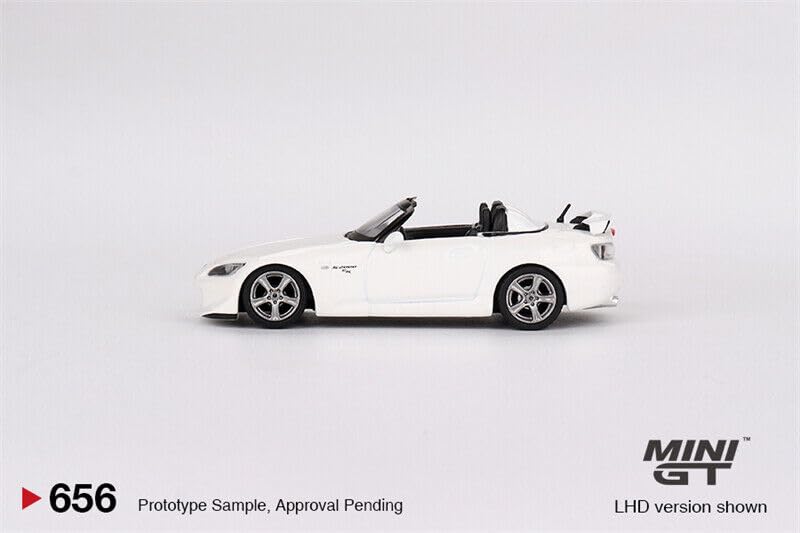 True Scale Miniatures Model Car Compatible with Honda S2000 (AP2) CR Grand Prix White 1/64 Diecast Model Car MGT00656