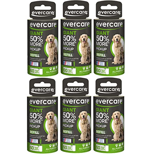 Evercare Giant PET Hair Roller REFILL - 6 Pack