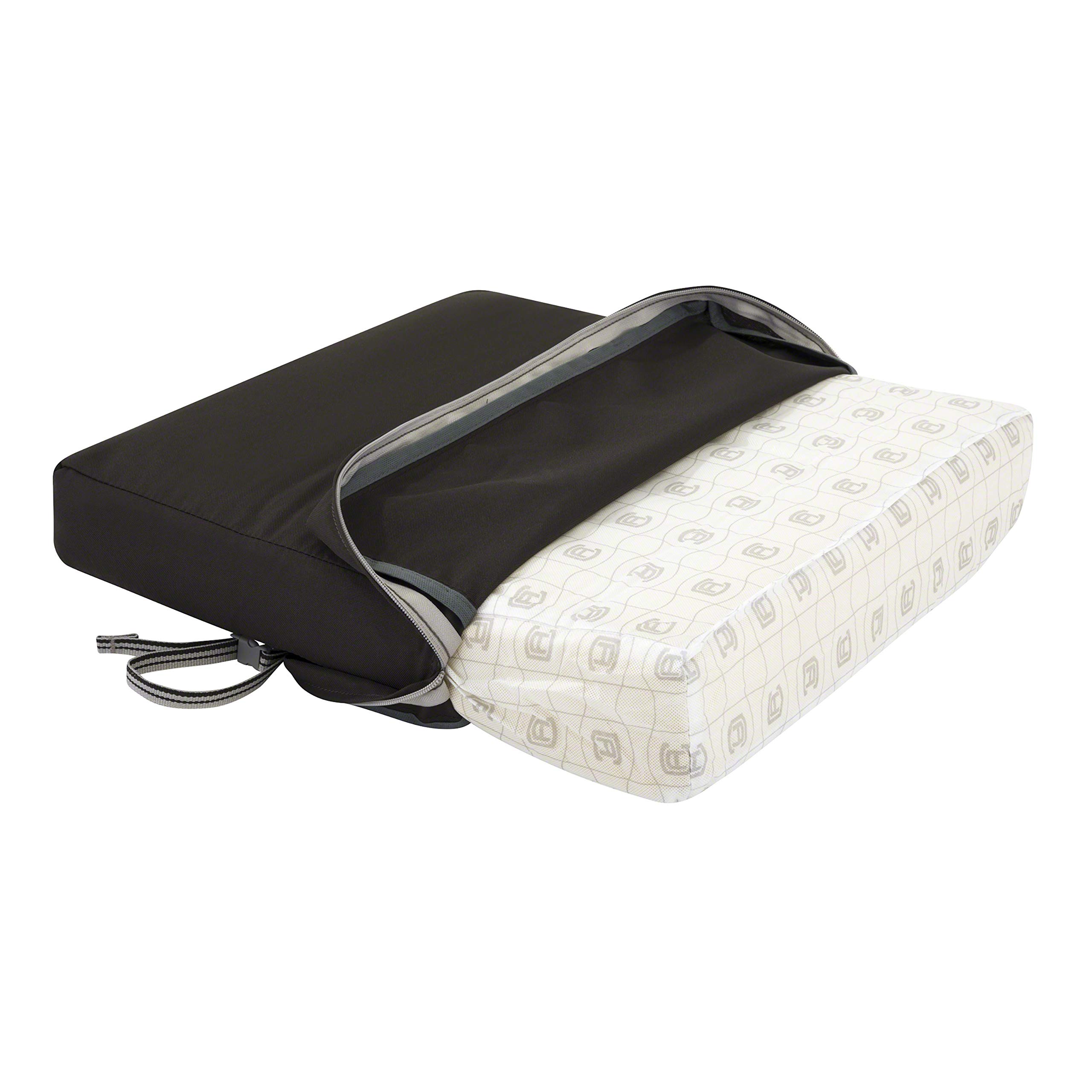 Classic Accessories Ravenna Water-Resistant 25 x 22 x 4 Inch Patio Back Cushion, Espresso, Outdoor Loveseat Cushions