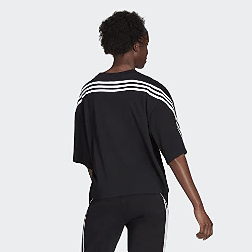 Adidas Women's Future Icons 3-Stripes Tee, Black, Large
