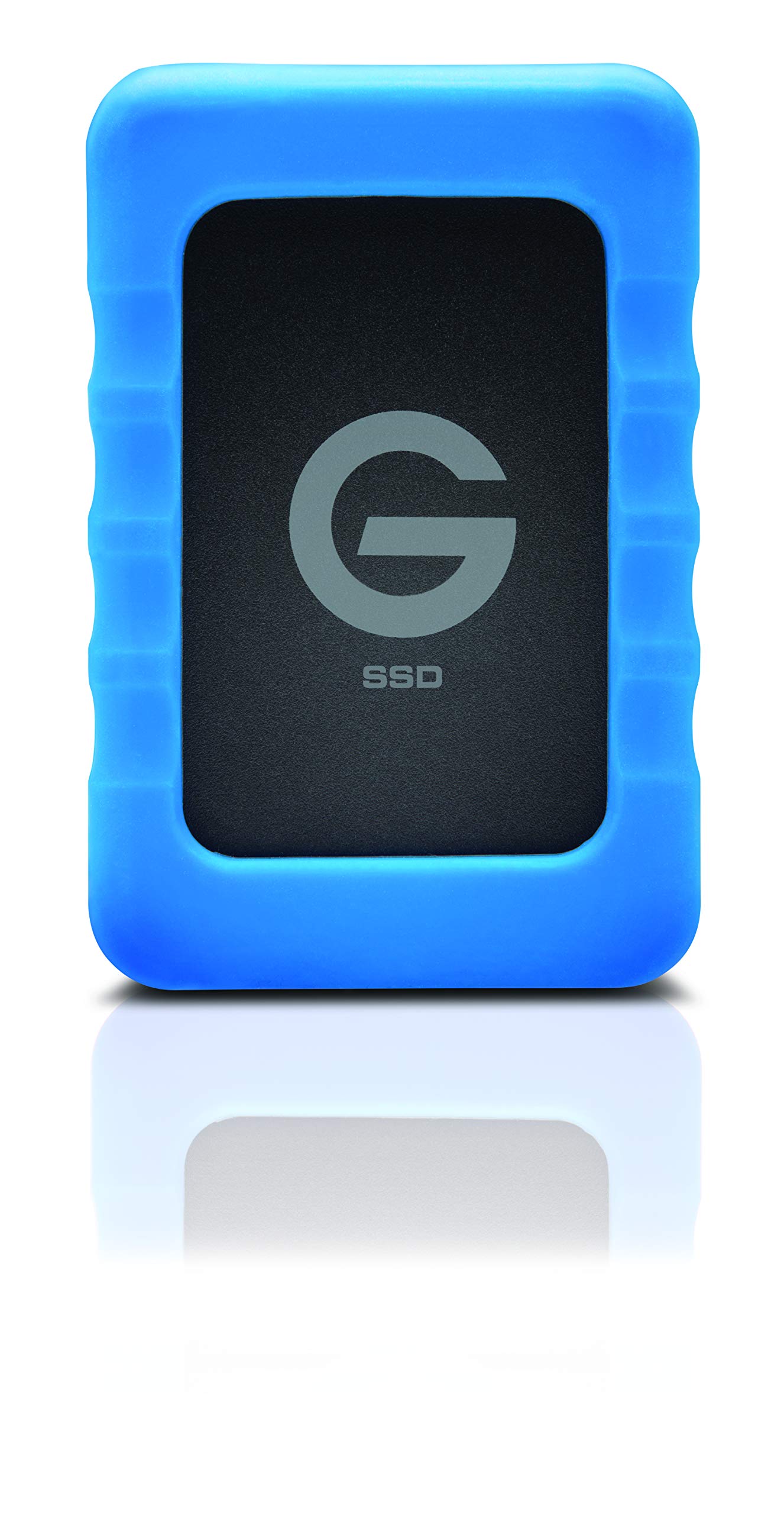 G-Technology 1TB G-DRIVE ev RaW SSD Portable External Storage with Removable Protective Rubber Bumper - USB 3.0 - 0G04759-1