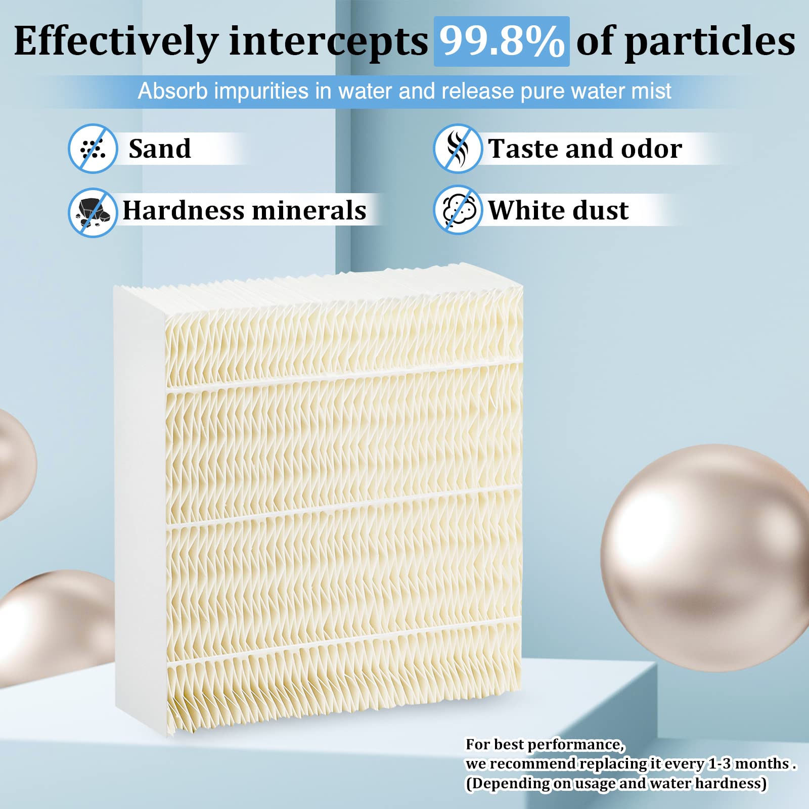 Fetechmate 2 Pack 1043 Humidifier Wick Filter Replacement for Essick Air AIRCARE EP9500 EP9700 EP9800 EP9R500 EP9R800 826000 826800 831000 and Bemis Space.Saver 800 8000 Series Humidifiers