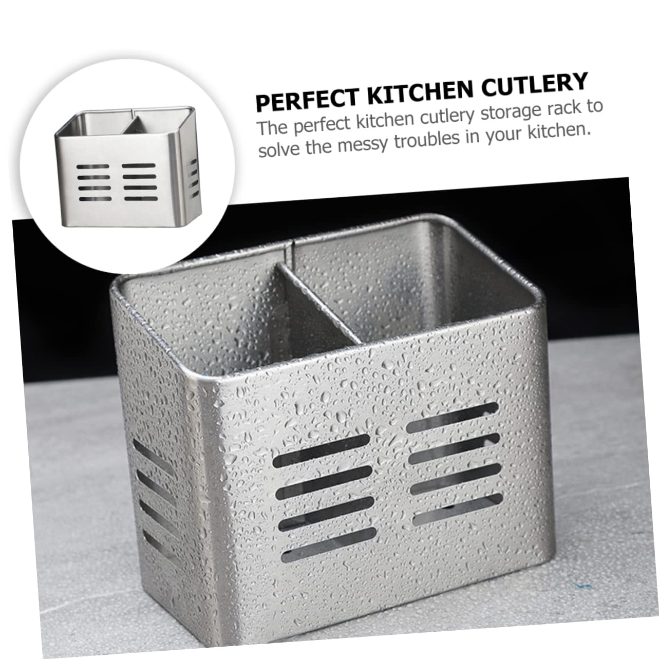 Angoily Stainless Steel Chopstick Holder Bar Table Chopsticks Racks Utensil Drying Rack Basket Straw Dispenser Metal Stand Metal Chopsticks Utensil Holder Pipette Multifunction