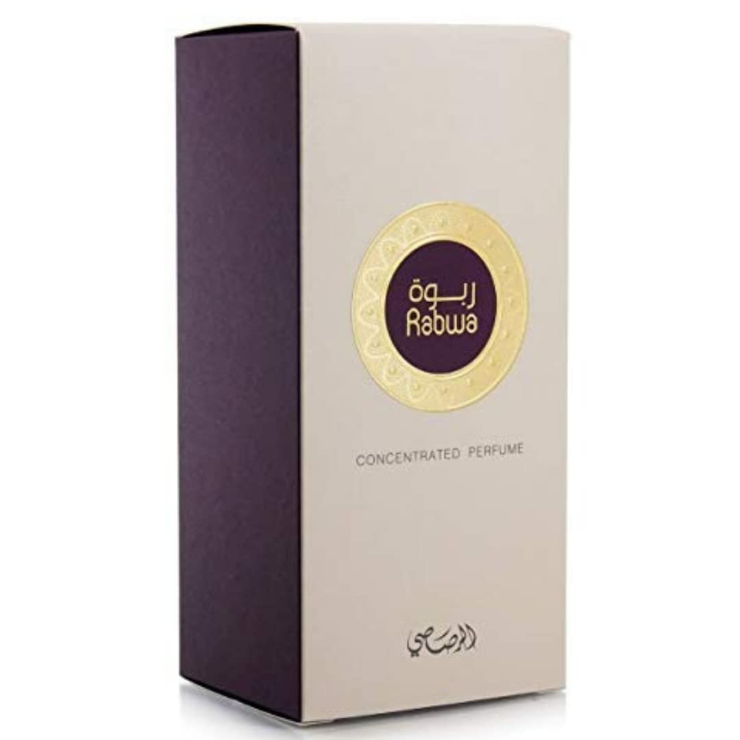 RASASI Rabwa for Men and Women Unisex 19ml(0.6 oz) | Concentrated Perfume Oil | Smooth Woody and Patchouli Notes Enhanced by Bergamot | Elegant Bottle