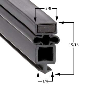 True 810872 Compatible Gasket - 24 5/8 x 62 3/4 - Replaces OEM Part 810872