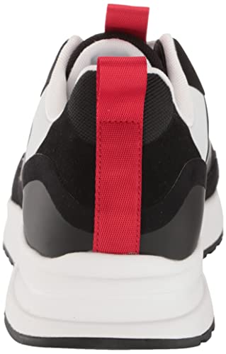 A|X Armani Exchange Men's Pop Color Fashion Sneakers, Black+Black, 10.5