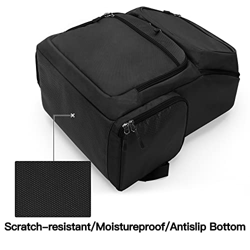 Trunab Travel Backpack Compatible with Xbox Series X Carrying Case Game Storage Bag with 2 Inner Spaces for Xbox X/S Console, Multiple Pockets for 15.6β Laptop and Other Gaming Accessories, Black(Patent Design)