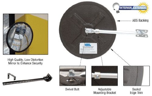CRL PLXR26 26" Diameter Circular Heavy-Duty Clear Plexiglas Convex Mirror
