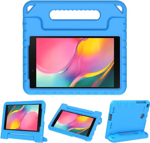 LTROP for Samsung Galaxy Tab A 8.0 Case 2019 SM-T290/T295, Tab A 8.0 2019 Case for Kids, Shockproof Light Weight Handle Stand Galaxy Tab A 8.0 inch 2019 Kids Case Without S Pen - Blue
