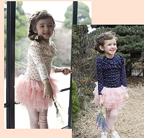 Baby Toddler Girls' Tutu Leggings Tulle Ruffle Skirted Pants 2-6T Rose Red