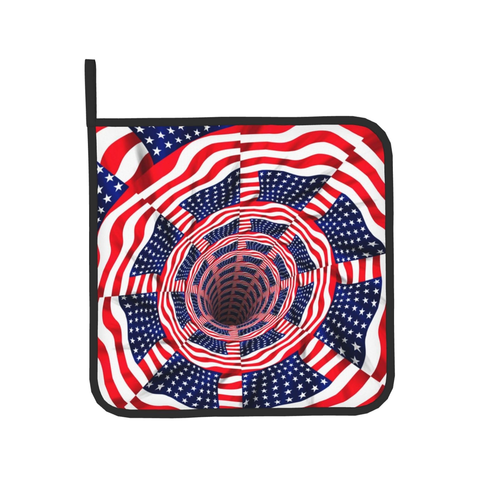 American Flag Oven Mitts and Pot Holders, Patriot Durable Insulated Kitchen Decor Accessories