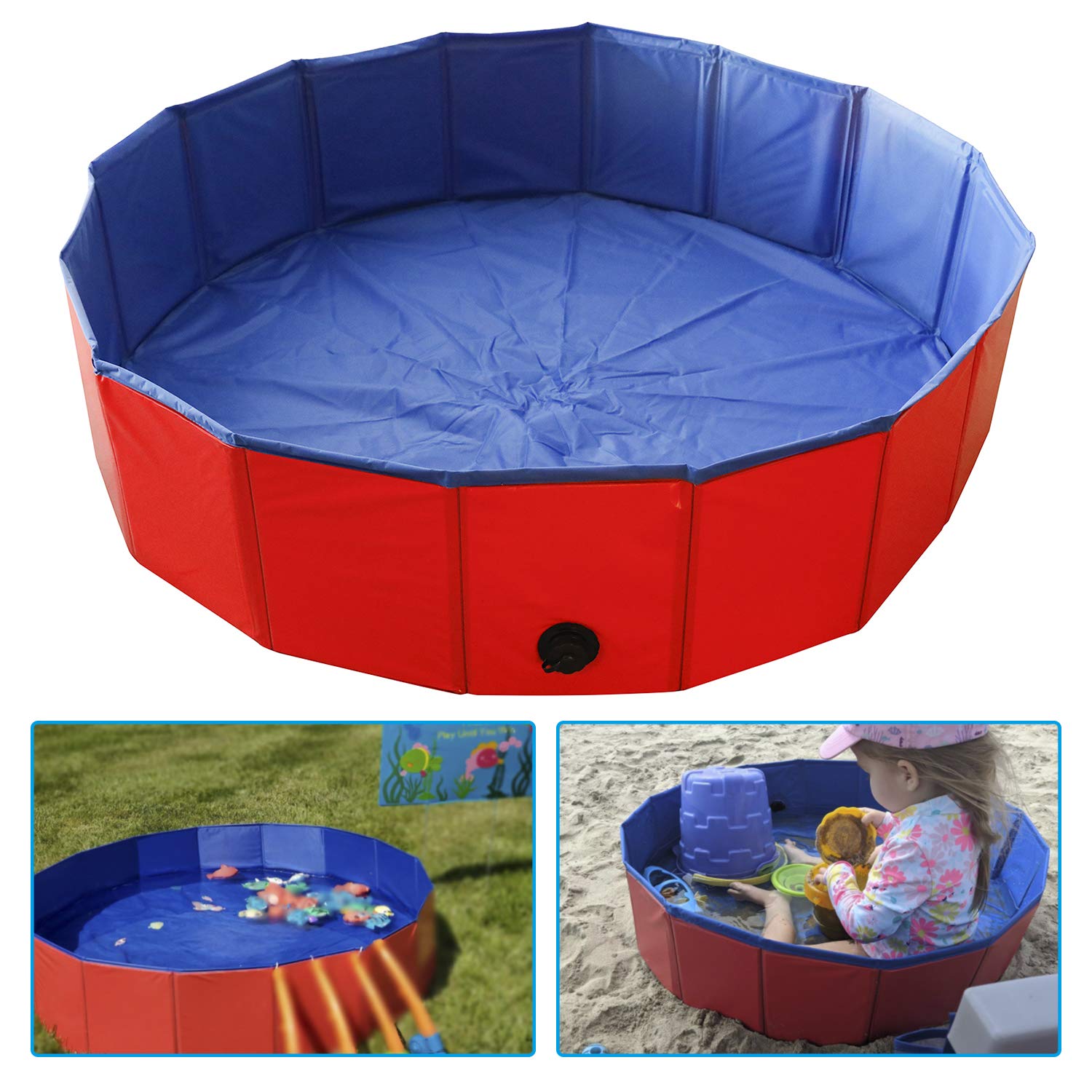 Artilife Whelping Pen for Dogs,Whelping Box for Dogs and Puppies,Dog Birth Supplies,Portable Whelping Pool Whelping Box,Whelping Box for Small Dogs(32" Dia.x8 H)