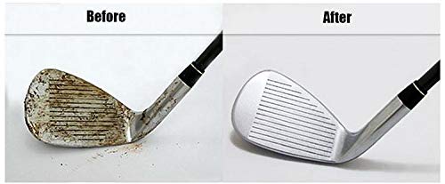 A99 Golf 2-in-1 Round Head Golf Club Brush Iron Wood Putter Cleaning + Free Reel