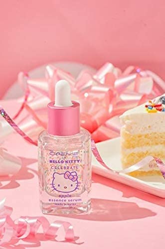 The Crème Shop x Hello Kitty - Brightening & Tightening Vitamin E Face Serum - Korean Skin Care with Apple & Ceramides, Ultra Hydration, Barriers, Plump Complexion, Glowing, Fine Lines & Wrinkles