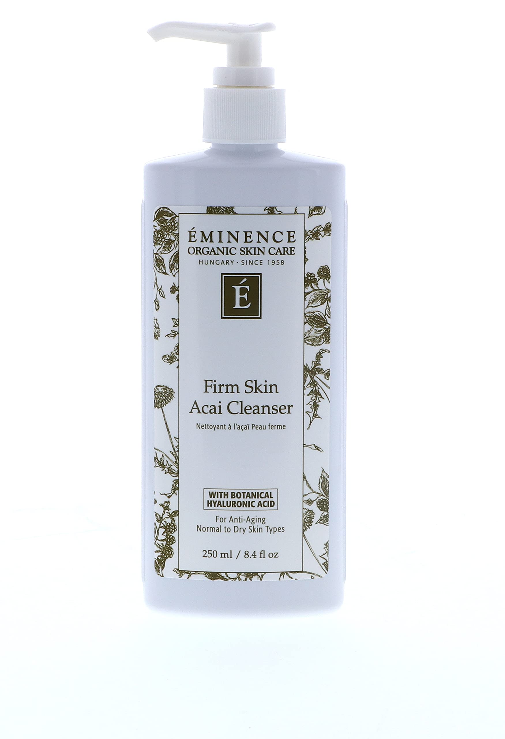 Eminence Organic Skincare Firm Skin Acai Cleanser with Hyaluronic Acid, 8.4 Ounce