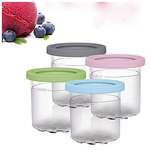 Creami Deluxe Pints, for Ninja Pints, Ice Cream Containers Pint Bpa-Free,Dishwasher Safe Compatible with NC299AMZ,NC300s Series Ice Cream Makers