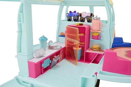 L.O.L. Surprise! 5-N-1 Grill & Groove Camper Fully-Furnished Playset with Multiple Surprises β Great Gift for Kids Ages 4+, Multicolor, 580645