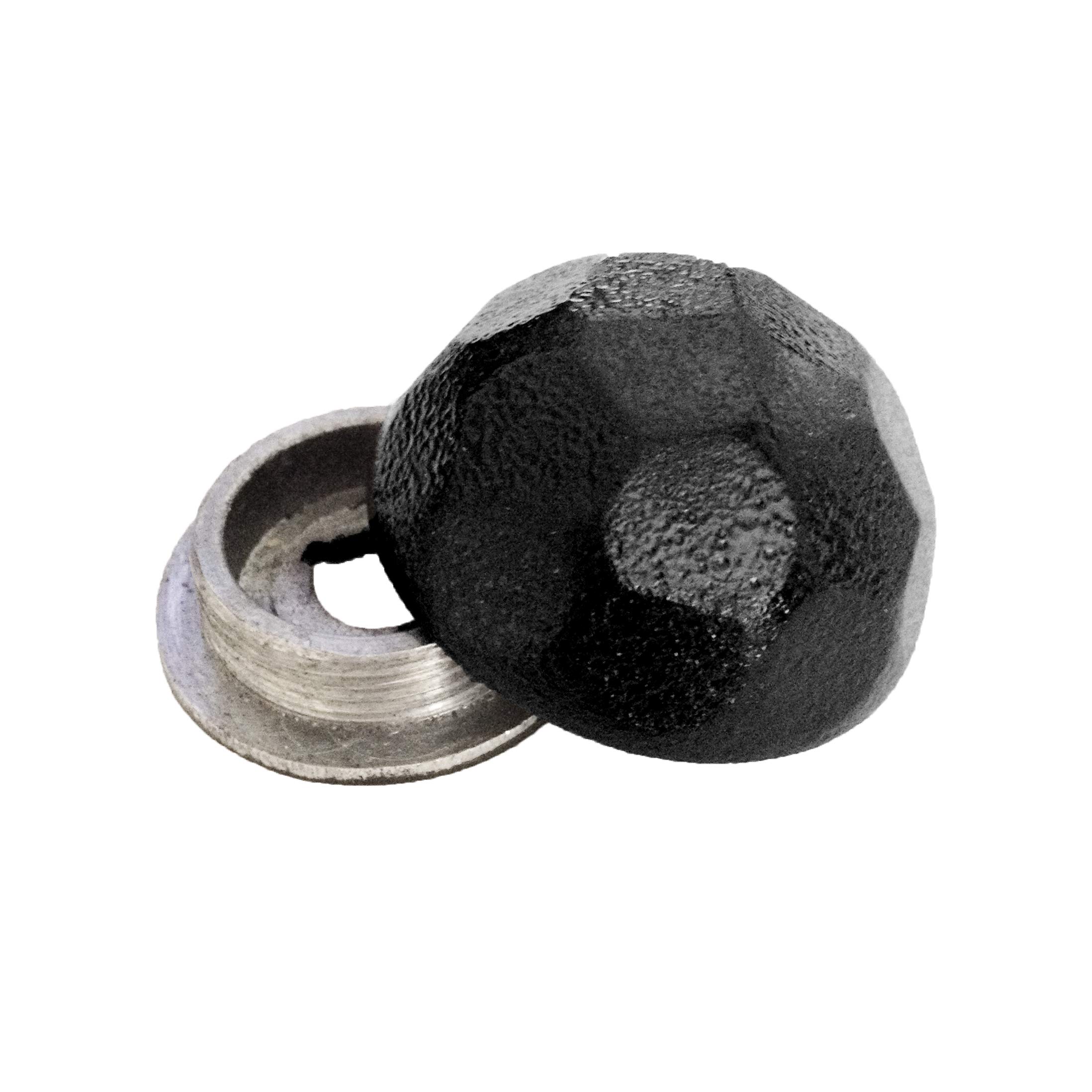 Ozco Building Products 56622 1-1/4-inch Hammered Dome Cap Nut, (10 per Pack)