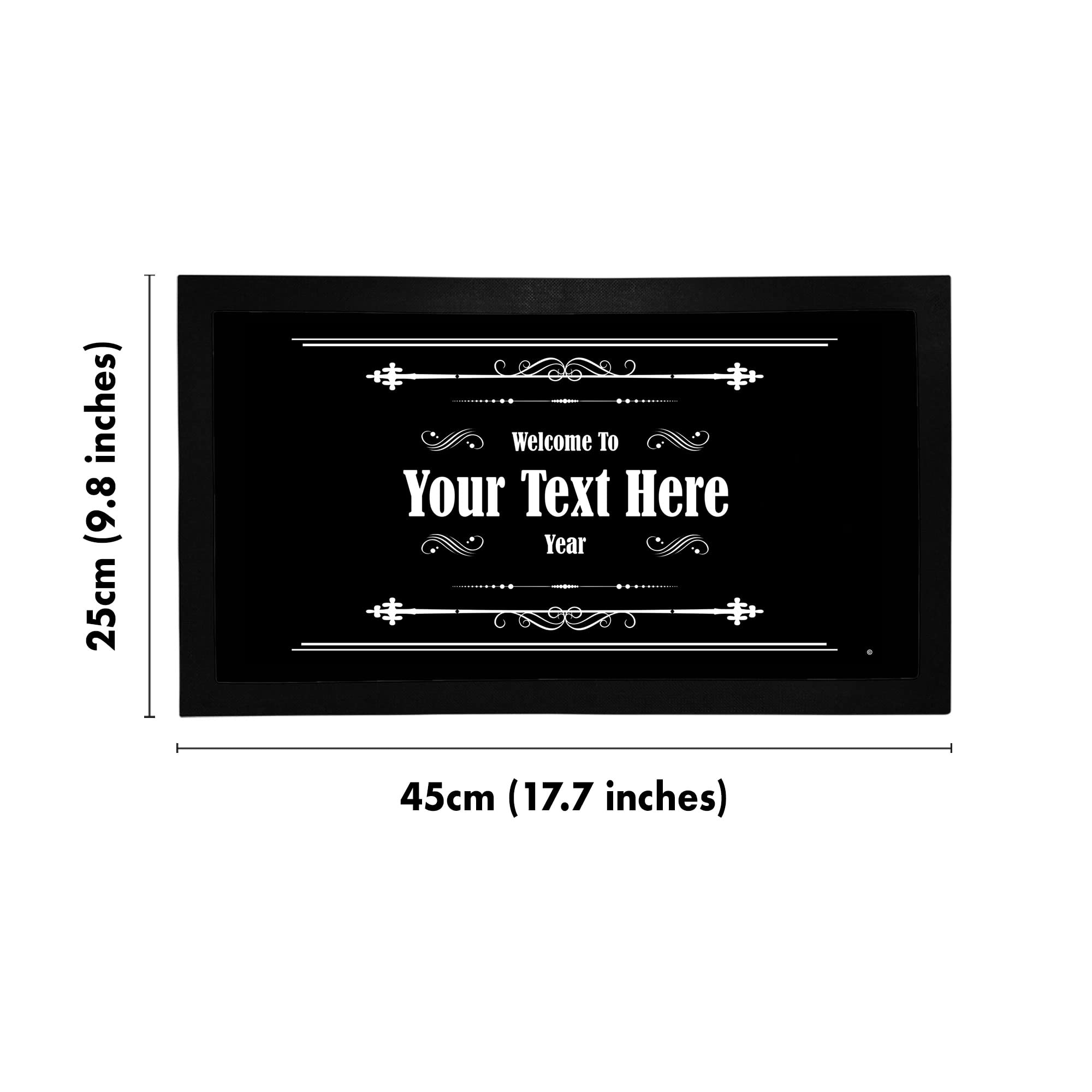Bang Tidy Clothing Bar Runner Welcome to Your Name's Bar Drip Spill Mat Personalized Bar Gifts