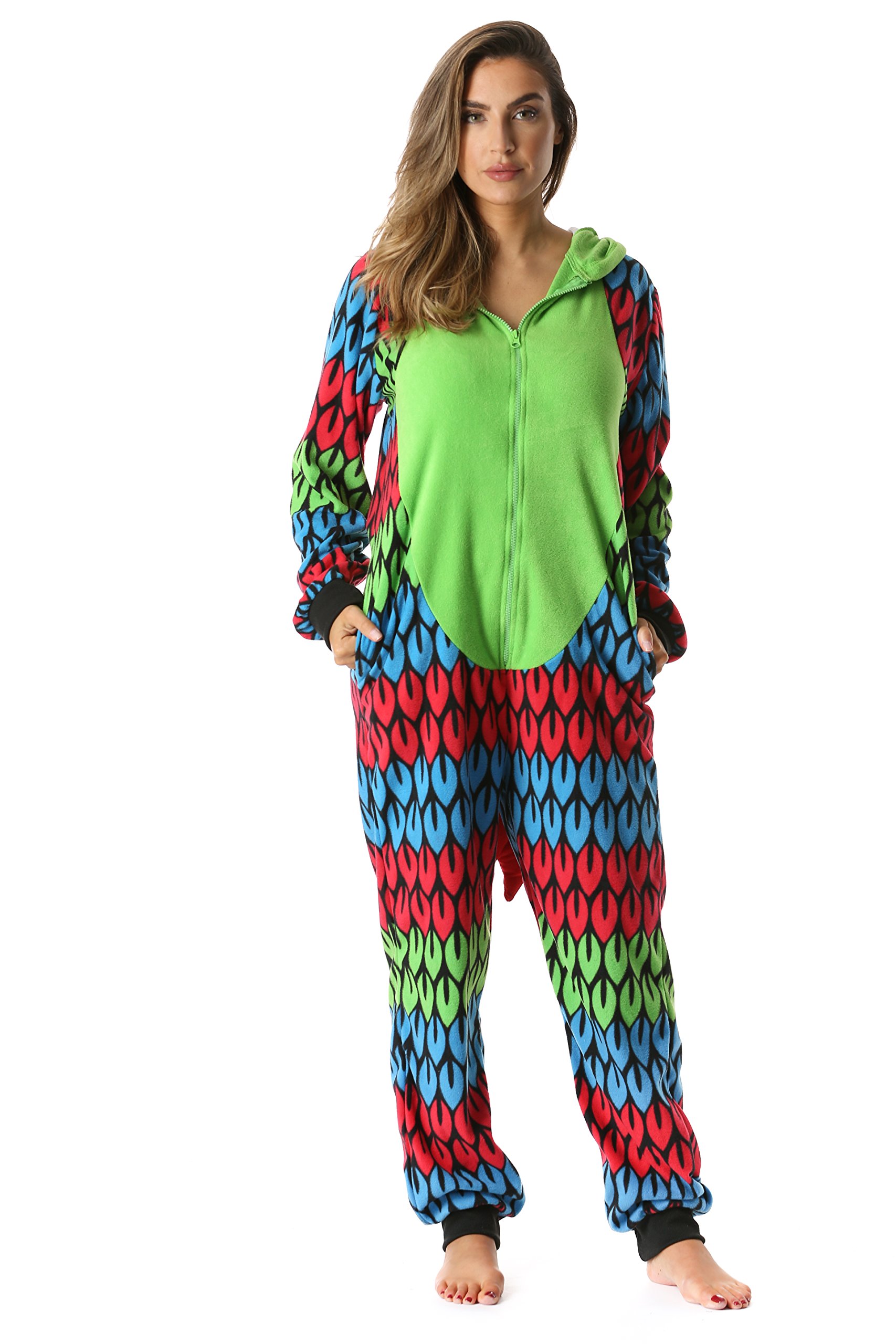 6349-S Just Love Adult Onesie/Womens Pajamas, Parrot, Small