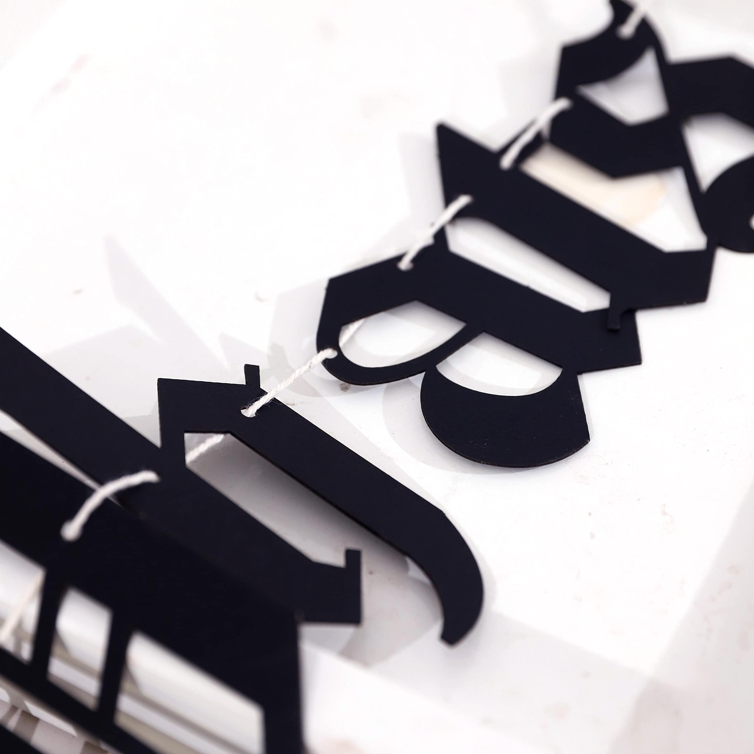 Gothic Letter Whats My Age Again Banner - Old English Birthday Banner - Funeral Birthday Banner for 20th 30th 40th Birthday (Whats My Age Again)