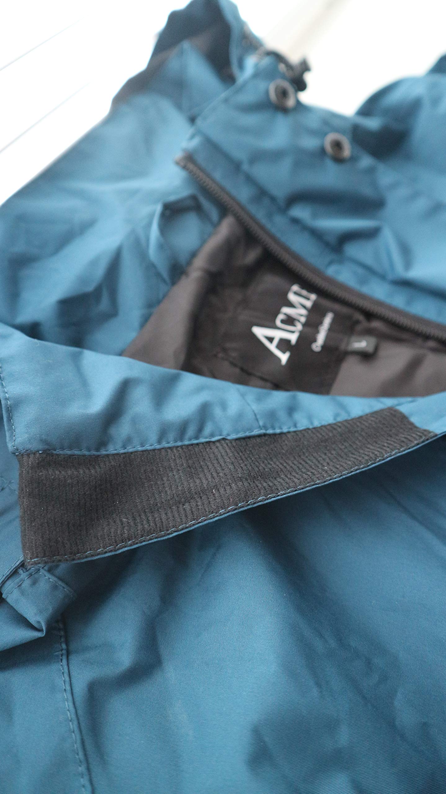 Acme Projects Rain Suit (Jacket + Pants), 100% Waterproof, Breathable, Taped Seam, 10000mm/3000gm, YKK Zipper (Men's, Large, Black)