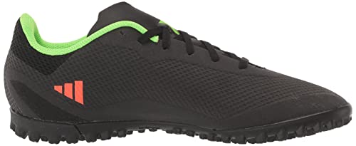 adidas X Speedportal.4 Turf Soccer Shoe, Black/Solar Red/Solar Green, 1.5 US Unisex Little Kid