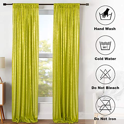Backdrop Curtain Lime Green 2FTx7FT 2 Pack Sequin Backdrop 60x215cm Sequin Fabric Backdrop Drapes Christmas Backdrop for Photography Lime Green Wall Backdrop Shimmer Wedding Backdrop