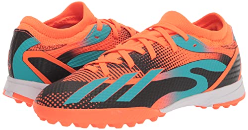 adidas X SPEEDPORTAL Messi.3 Turf Soccer Shoe, Team Solar Orange/Mint Rush/Black, 4 US Unisex Big Kid