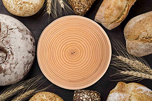 Banneton Bread Proofing Basket Set 9 Inch Sourdough Basket Bread Basket Proofing Banneton Proofing Basket for Bread Baking Sourdough Proofing Basket Bread Making Tools and Supplies Banneton Basket